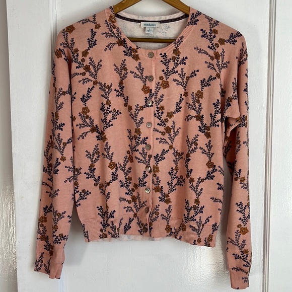 Sundance | Sweaters | Pink Peach Purple Blue Orange Floral Cardigan ...